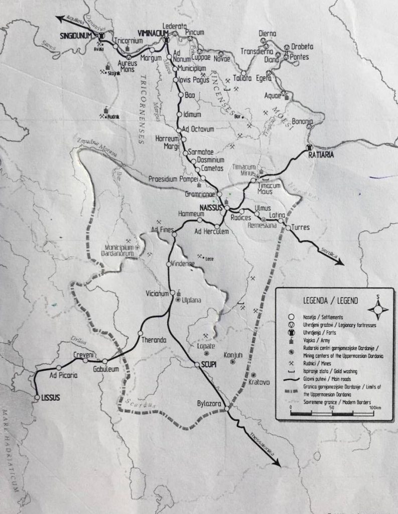 Dardania under Roman Rule. The rich mining sources of the Romans